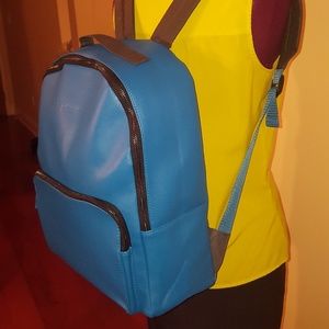 Calvin Klein | Bags | Calvin Klein Blue Backpack | Poshmark